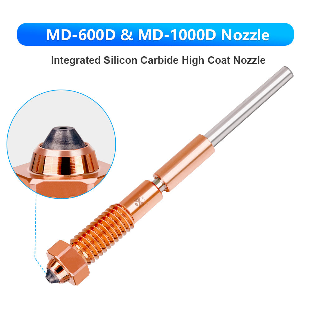 MD-600D & MD-1000D Integrated Silicon Carbide High Coat Nozzle