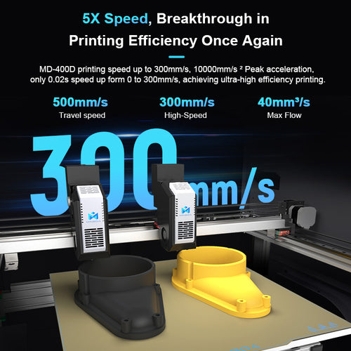 MD-400D IDEX Hyper Speed 3D Printer